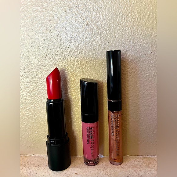 bareMinerals | Makeup | Bundle Of 3 Bare Minerals Lip Colors | Poshmark